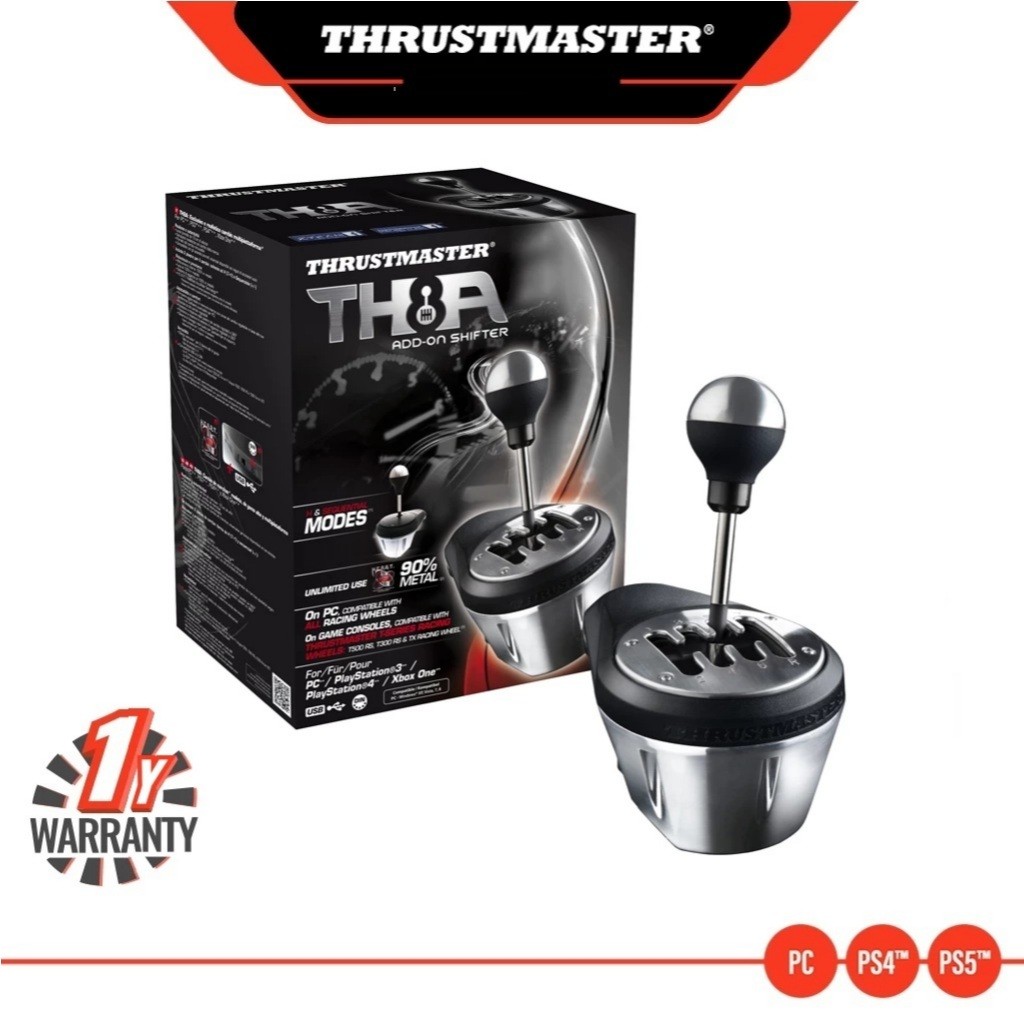 Thrustmaster TH8S/TH8A Shifter Add-On 8-Gear Shifter Compatible ...