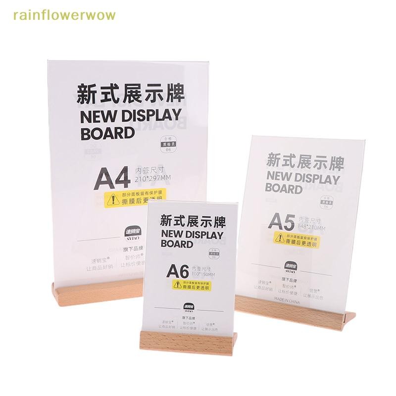 C&B A4 A5 A6 อะคริลิค L-สไตล์ T-Type Strong Table Signboard สองด้าน Tab ...