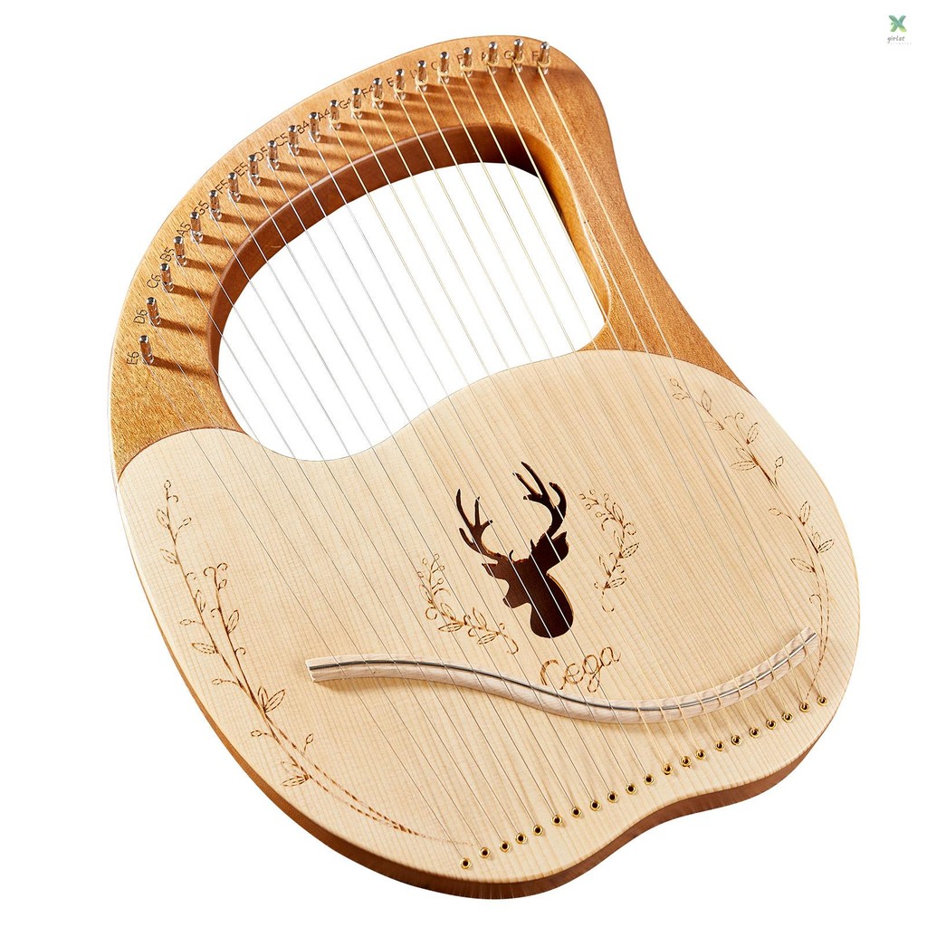Cega Harp Box Lyre 21 Metal With ประแจ Spruce With Lyre Picks ประแจ ...