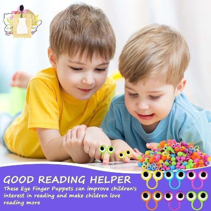 Finger Eyes Puppet สีสัน Wiggly Eyeball แหวนนิ้วมือ Eye ของเล่น ...