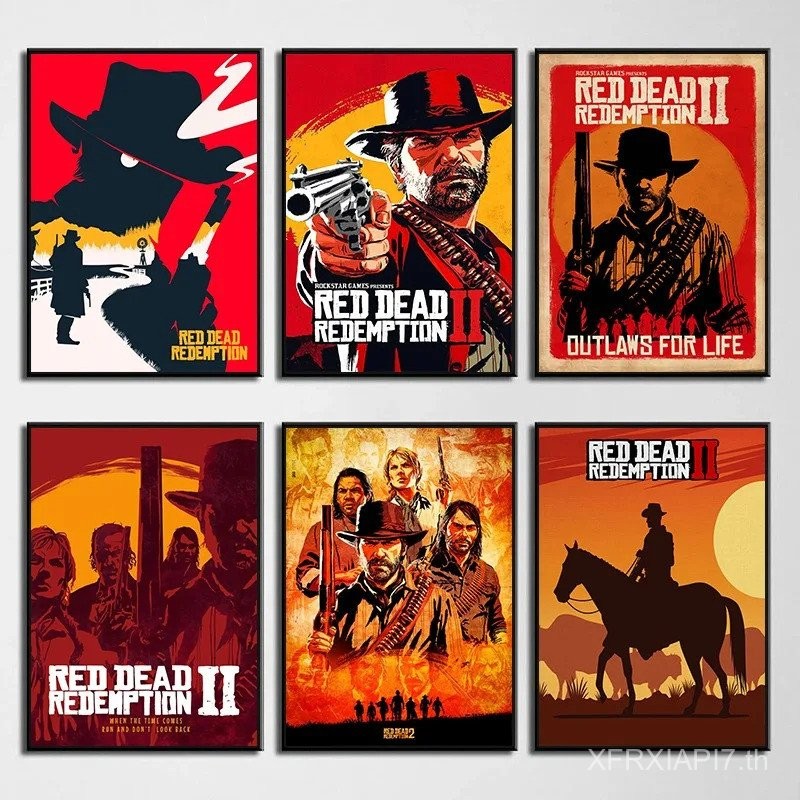 Red Dead Redemption 2โปสเตอร์และภาพพิมพ์ยอดนิยมเกม RDR2โปสเตอร์ภาพวาด ...