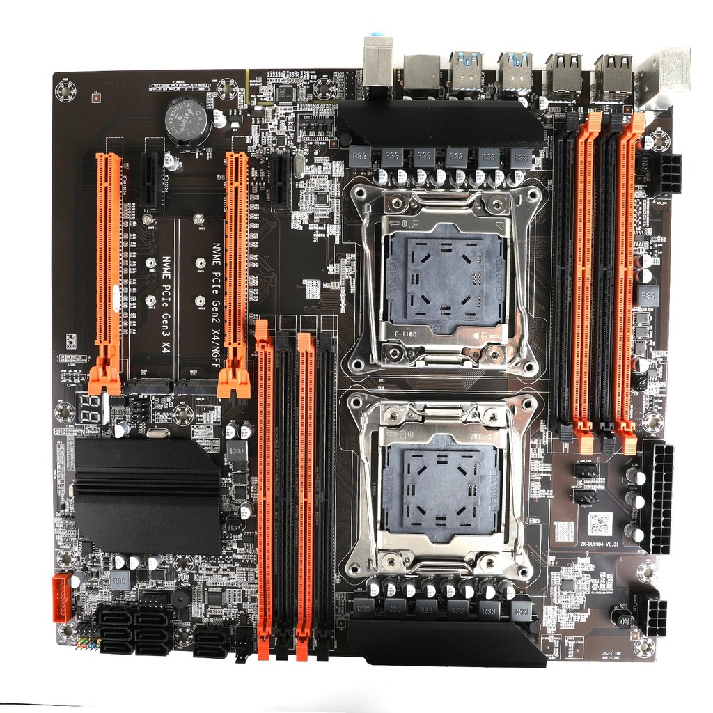 X99 เมนบอร์ด CPU คู่, ZX-DU99D4X8, V1.1 สล็อต, ชิป Intel X99, รองรับ ...