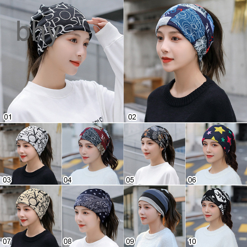 Bhy021 Winter Warm Beanie Hats Turban Bandana Outdoor Head Face Scarf ...