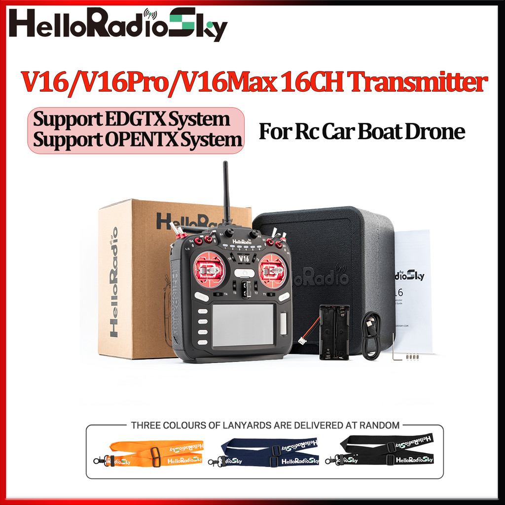 Helloradio V16/V16 Pro/V16 MAX ELRS Multi Protocol เครื่องส่งสัญญาณรีโมทคอนโทรลสนับสนุน EDGETX ...