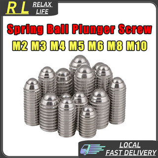 RL 304 Spring Ball Plunger ชุดสกรูรอบหัว Hex ซ็อกเก็ต Allen Point Grub ...