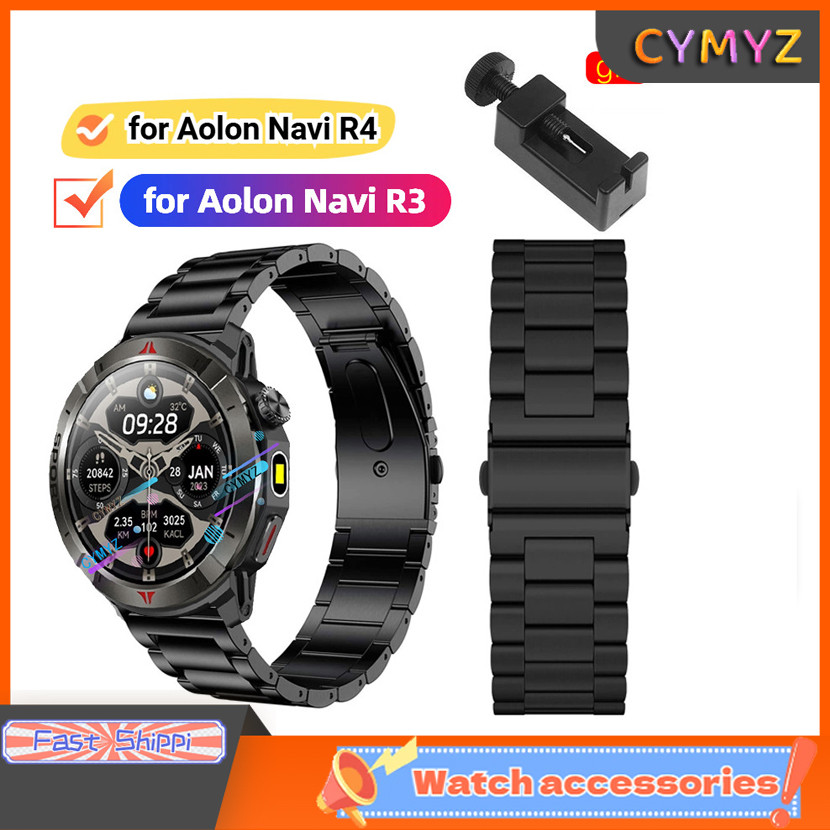 สาย Aolon Navi R4 สายโลหะสําหรับ Aolon Navi R3 R4 สายนาฬิกาอัจฉริยะ สาย ...