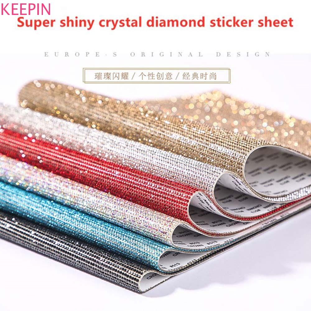 Keepin คริสตัล Rhinestones สติกเกอร์หลากสี Self-Adhesive Glitter ...