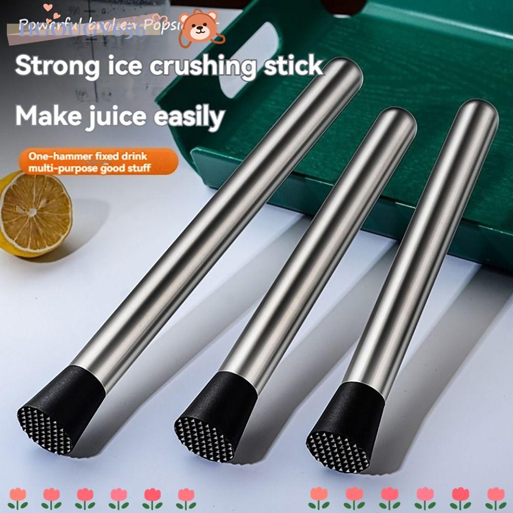 HGOUGV656 น้ําแข็งค็อกเทลบด, Mash Juice Stick สแตนเลสค้อนมะนาวกด ...