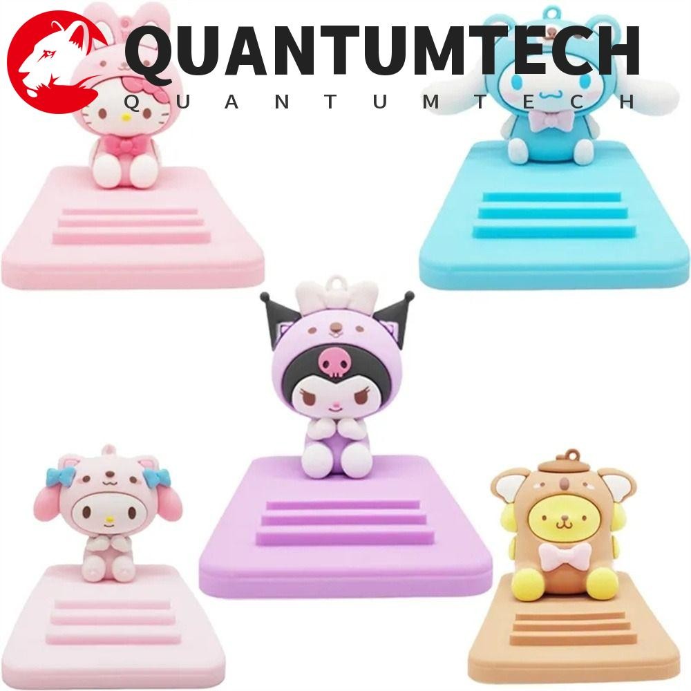 QUANTUMTECH Kuromi ที่วางโทรศัพท์, ตุ๊กตาปรับได้รุ่น Melody ขาตั้งโทรศัพท์, Creative Cinnamoroll ...