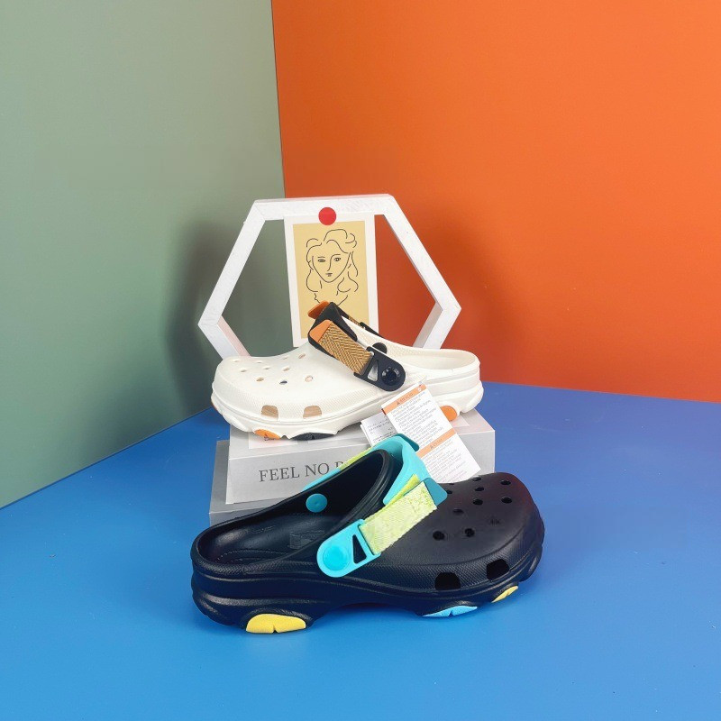 Cross all terrain clog รองเท้าชายหาดรองเท้าแตะกันลื่นน้ําหนักเบาแห้ง ...
