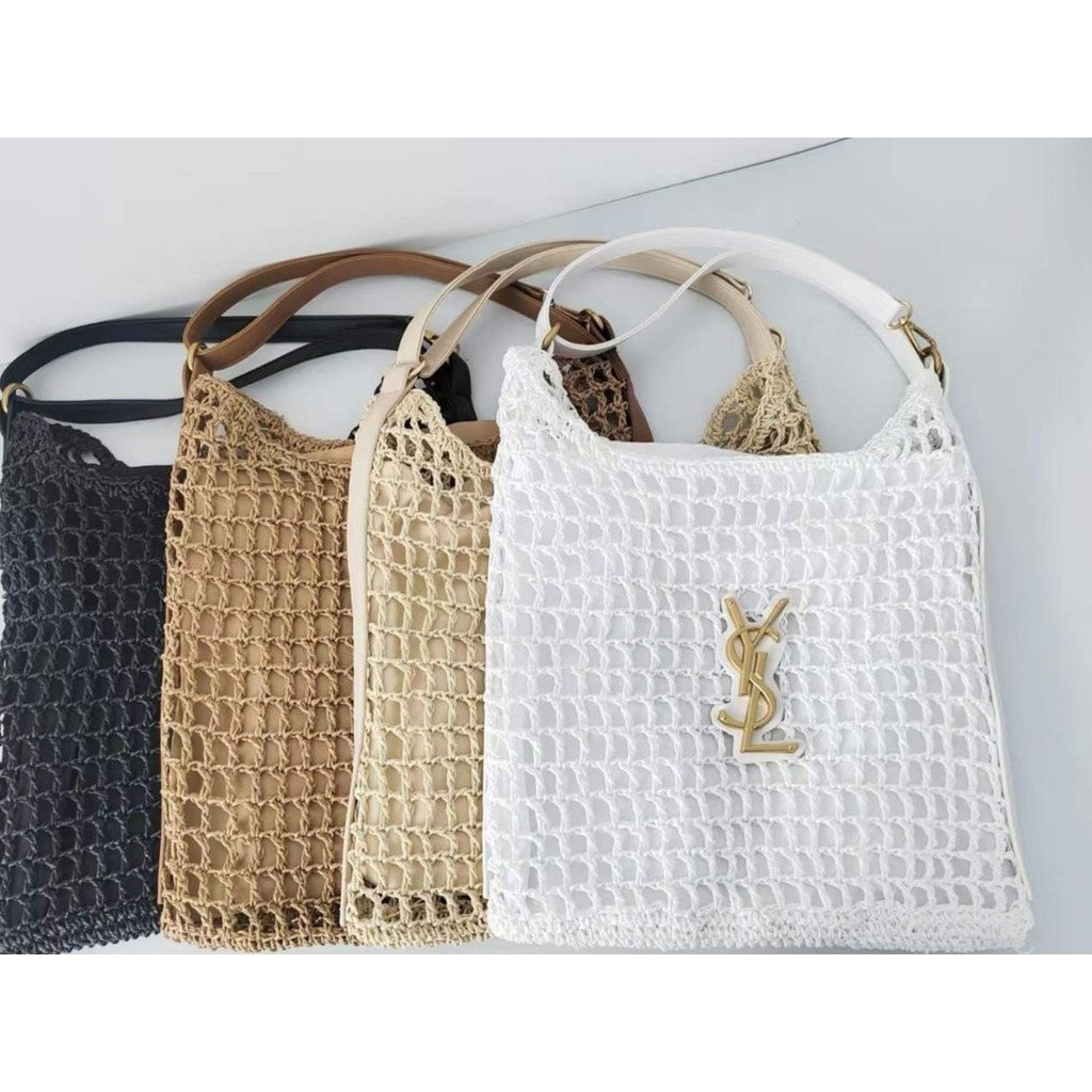 YS right-Logo 31*29cm straw Beach Summer Tote Bag Shoulder Bag | Shopee ...