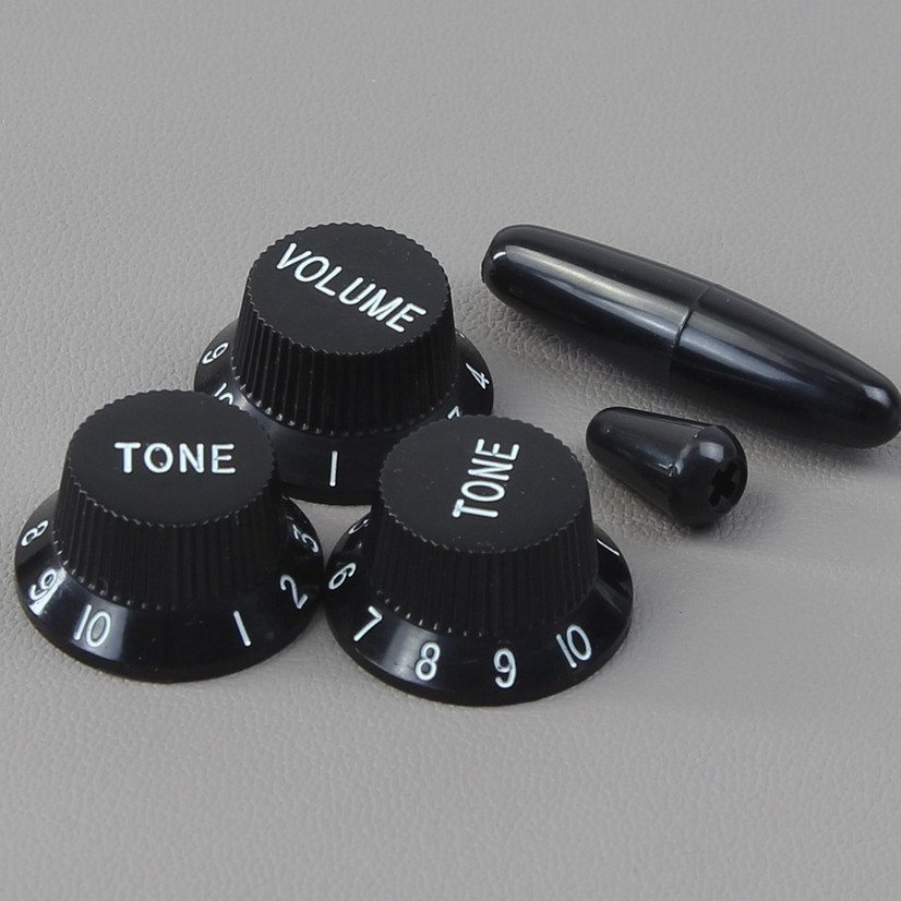 FLEOR ชุด 2T1V 24-Spline Tone Volume Control Knob หมวกด้านบน Imperial ...