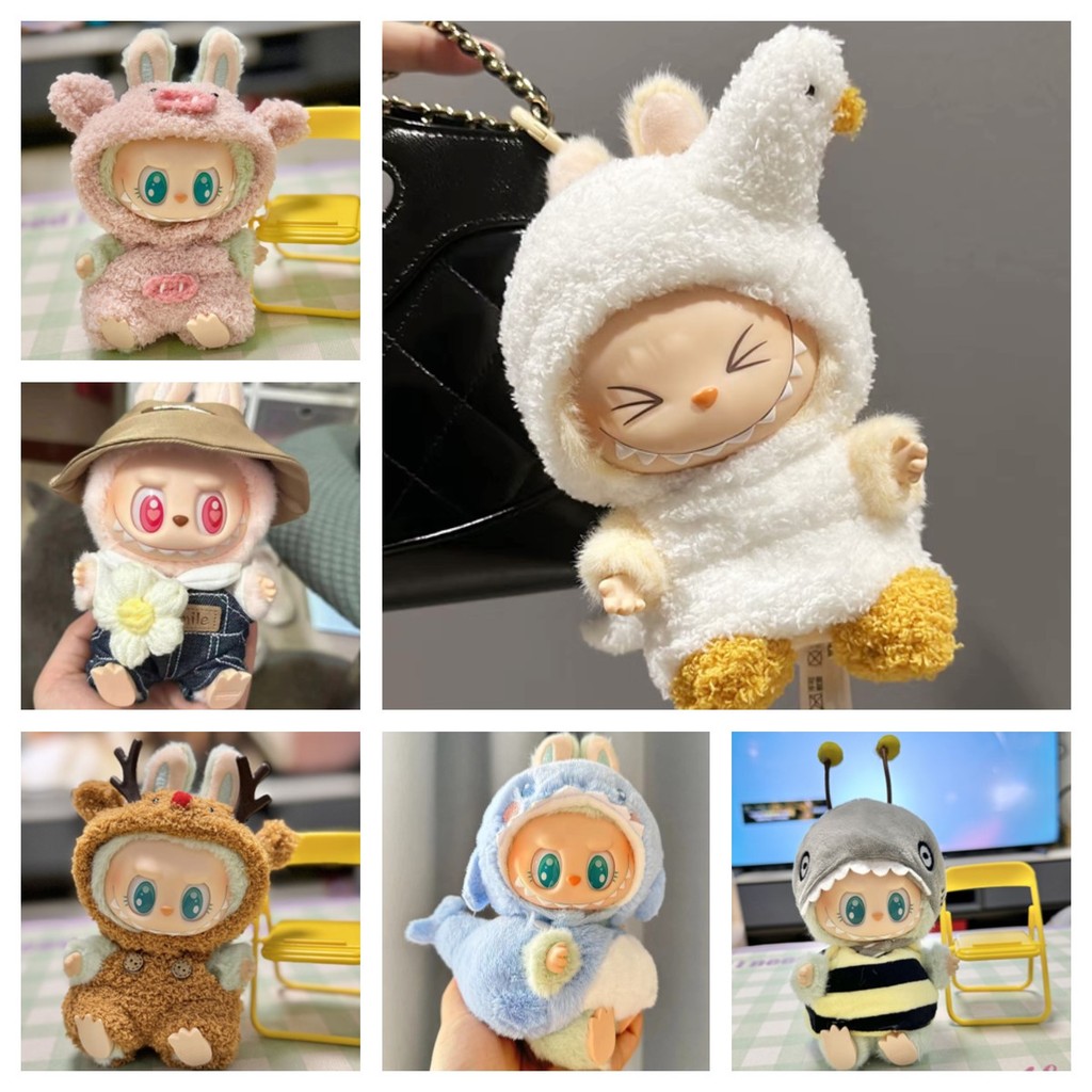 FYG Mini ตุ๊กตา Plush เสื้อผ้าชุดอุปกรณ์เสริมเกาหลี Kpop Exo Labubu V1 ...