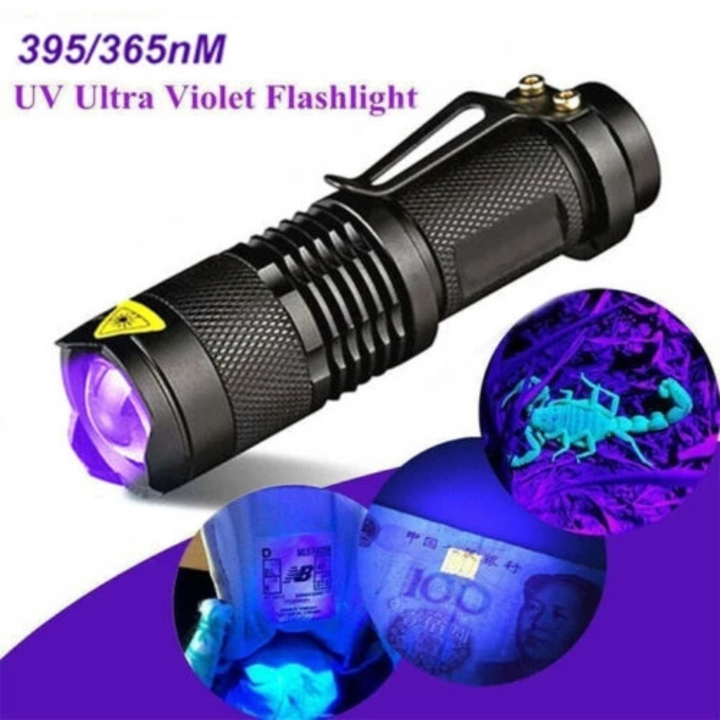 ไฟฉาย Uv Ultra Violet Led 395 / 365 Nm ตรวจสอบ | Shopee Thailand