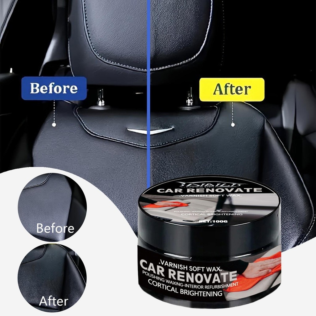 Car Interior Restorer Long-Lasting Car Interior Care Kit แว็กซ์ขัดแบบ ...
