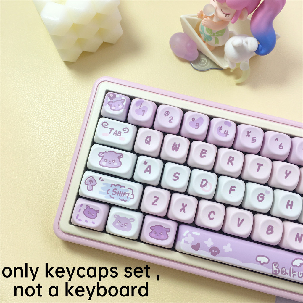Pbt Keycap MOA 95 Key การ์ตูนลูกสุนัขสีสันสดใสน่ารัก Great Collection ปรับให้เข้ากับ 61/463/64 ...