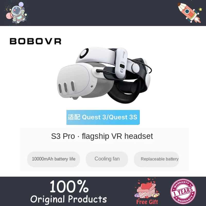 Bobovr S3 Pro Super Strap VR Accessories ใช้งานร่วมกับ Meta Quest 3quest3s Head เครื่องปรับอากาศ ...