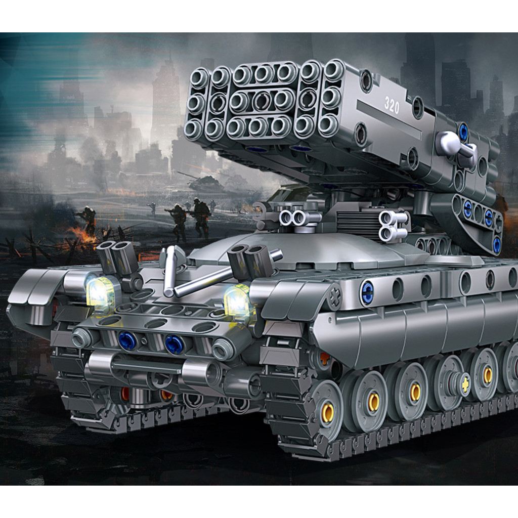 583pcs MOC TOS-1A Heavy Flamethrower ระบบ Rocket Launcher ของเล่น ...