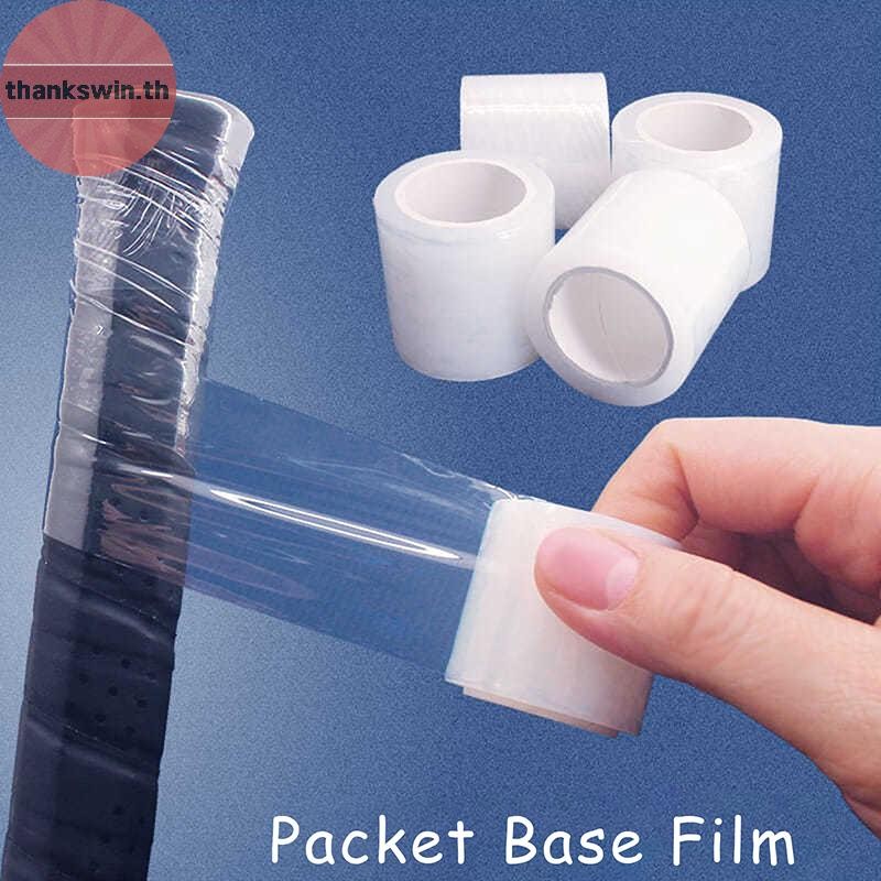 Thankswin ไม้แบดมินตันกันน้ํา Overgrip โปร่งใส Anti-sticking ผ้าขนหนู Sweatband Priming ฟิล์มไม้ ...