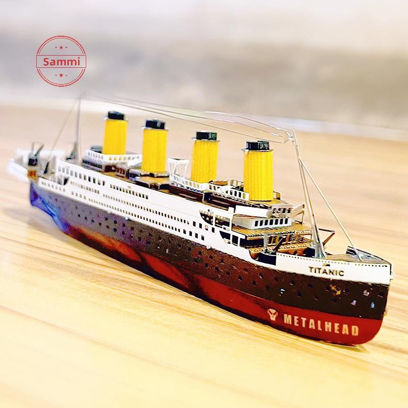 Sammi Color Titanic Puzzle DIY Cruise Ship ประกอบชุดเด็กของเล่นเพื่อ ...