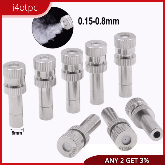 I4otpc 6 มม.ตัวเชื่อมต่อความดันต่ําพ่นหมอกควันหัวฉีดสเปรย์น้ําหัวฉีดความชื้นกําจัดฝุ่น Cooling ...