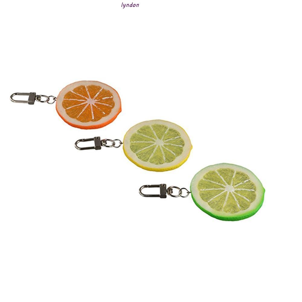 Lyndon จี้สุนัขร้อน, อาหารสีส้ม Slice Lemon Slice Key Chain, บุคลิกภาพ ...