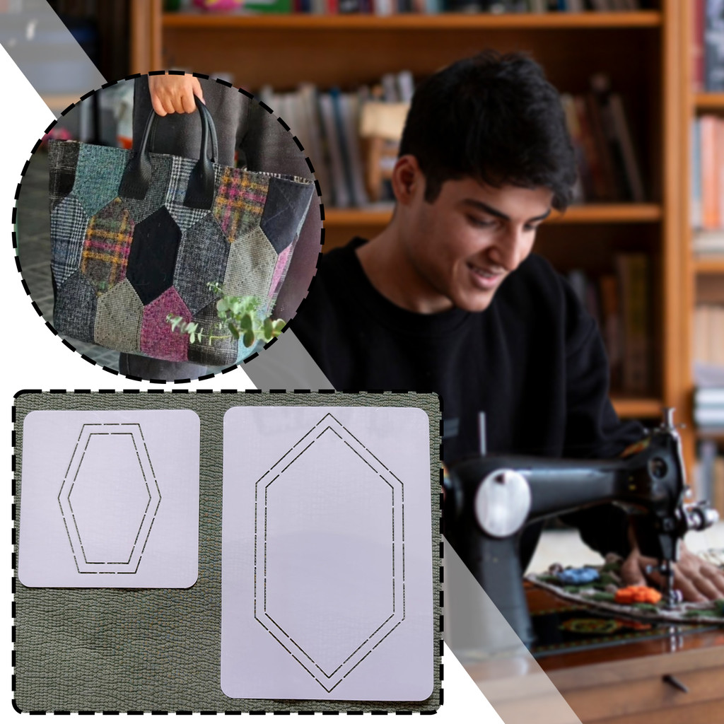 Diy มือเย็บปักถักร้อยเครื่องมือ Patchworks บัญชีมือ Quilting ไม้บรรทัด Professional DIY เย็บ ...