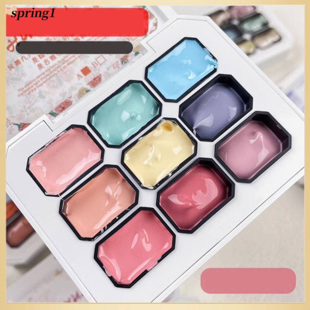 HUAXI 9 Grids Patting Nail Gel Blush Gradient Halo Dye High Saturation ...