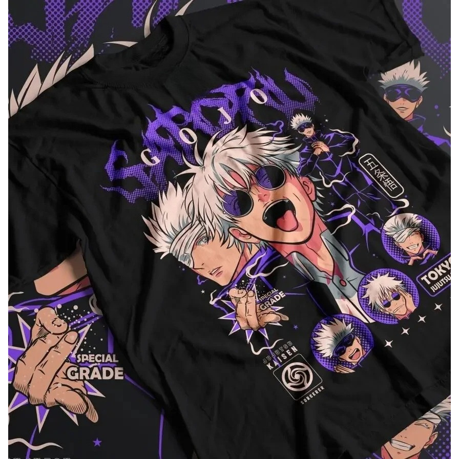 COD Hot Gojo Satoru เสื้อยืด Jujutsu Kaisen Mahito อะนิเมะสยองขวัญตลก ...