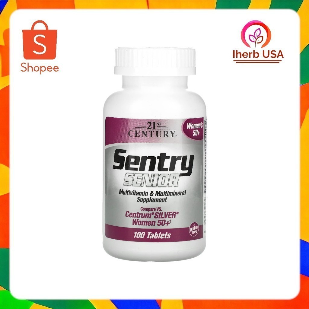 21st Century, Sentry Senior ผลิตภัณฑ์เสริมอาหารชนิดวิตามินและแร่ธาตุรวม ...