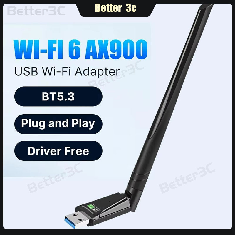 2 in 1 Dual Band 2.4G และ 5GHz USB การ์ดเครือข่ายไร้สาย AX900 Driver ...