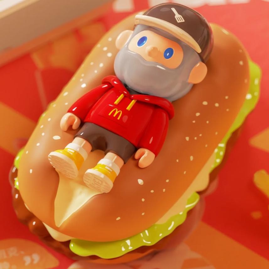 [Asari] Farmer BOB Mai Mai Farm Series รูปบ้านเบอร์เกอร์ไก่เด็ก Miyou Mr. ของขวัญตกแต่งเฟรนช์ฟ ...