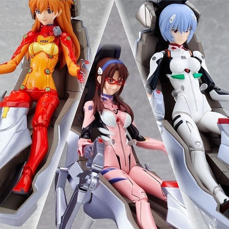 Ko EVA Neon Genesis figma 079 Evangelion EVA Asuka Aya Polly รูป Makibo เคลื่อนย้ายได้ ...