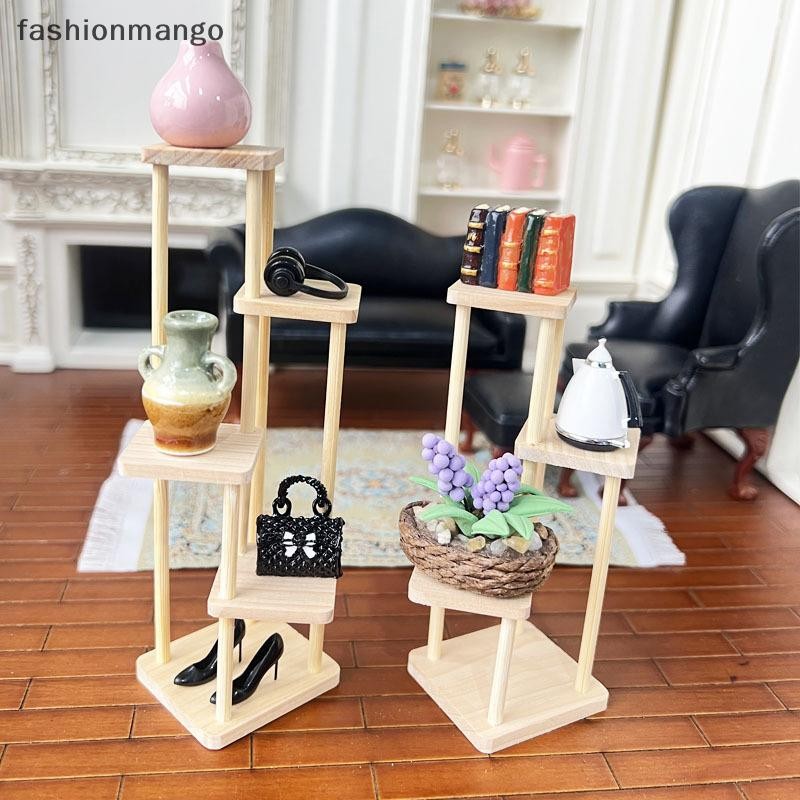 [แฟชั่นมะม่วง] 1/12 Dollhouse Miniature Display Stand Multi-Layer ...