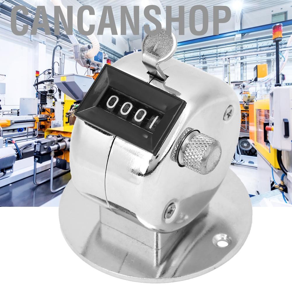 Cancanshop BERM Tally Counter 4-Digits Aluminium Alloy Handheld ...