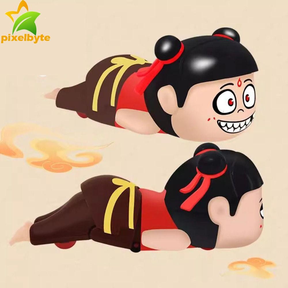PIXELBYTE อะนิเมะ Nezha ของเล่นไขลาน,ปีนเขาการ์ตูน Nezha2 Clockwork ของเล่น,สร้างสรรค์น่ารัก ...