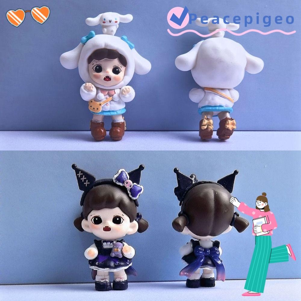 PEACEPIGEO Zora X Sanrio Series Box, Hello Kitty POP MART Mini Jewelry, Molly Popbeans การ์ตูน ...