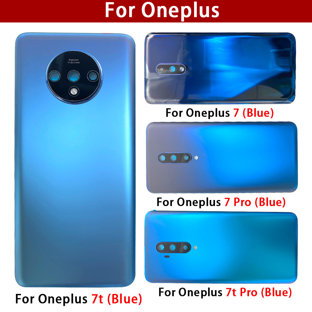 สำหรับ Oneplus 7 Pro 7T Pro ฝาหลัง กระจก ตัวเรือน ประตูแบตเตอรี่ด้านหลัง พร้อมเลนส์ | Shopee ...