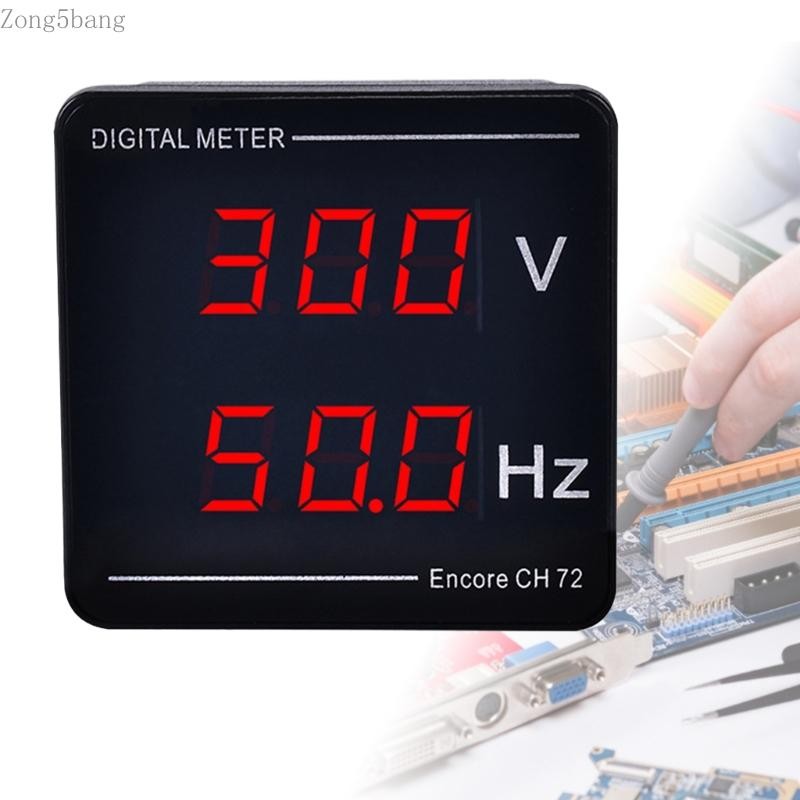 Zong Performance Digital Voltmeter Frequency Panel Meter AC50-500V จอแสดงผล LED | Shopee Thailand