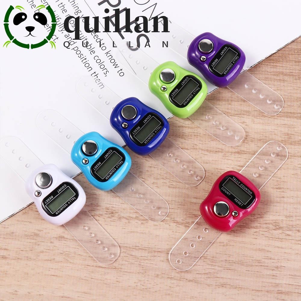 QUILLAN แหวนนิ้วมือ Tally Counter, Digital Hand Held ถักแถวเคาน์เตอร์ ...