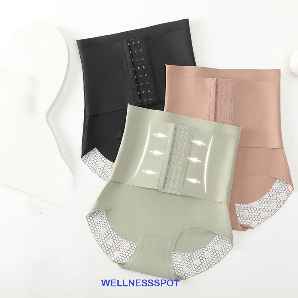 Wellnessspot Body Shaper กางเกง, Butt Lifter สี่แถวหัวเข็มขัดเอวสูง Shapewear, Breathable Cotton ...