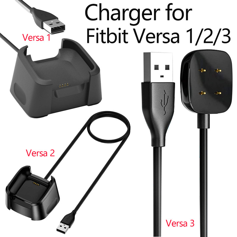 เครื่องชาร์จ เหมาะสําหรับ Fitbit Versa/Versa lite 2 3 4/Sense 2 สาย ...