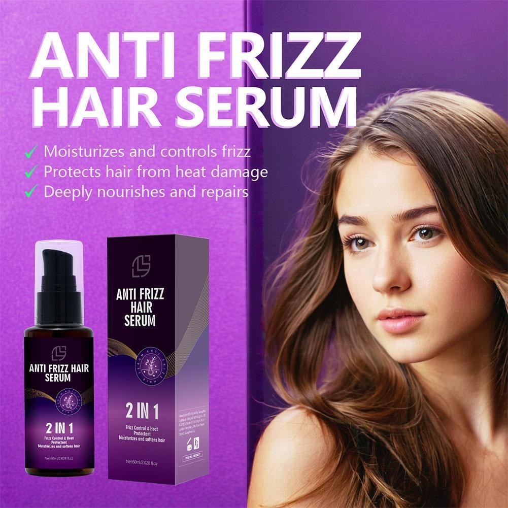 Anti-frizz Hair Serum Anti Frizz Hair Serum ผลิตภัณฑ์ผมอย่างล้ําลึกแห้ง ...