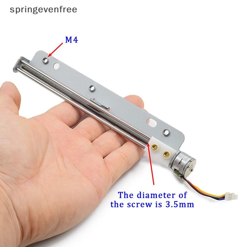 Springevenfree 123mm Linear Actuator Micro 15mm Linear Stepping Motor พร้อม Nut Two Phase Four