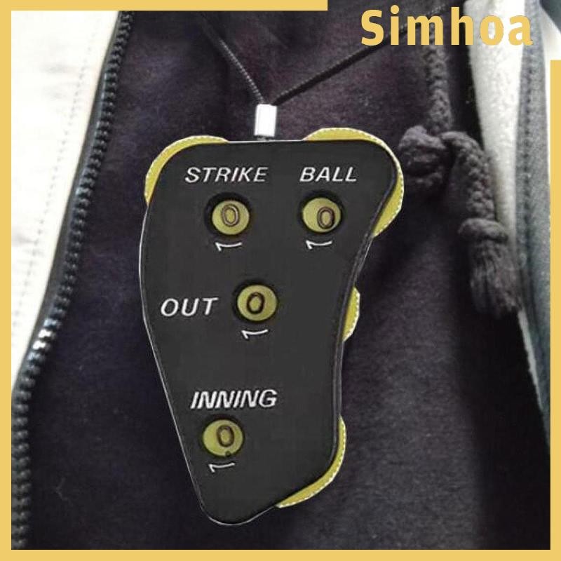 [SIMHOA] Baseball Umpire Clicker Score Counter อ่านง่ายแบบพกพา 4 Dial ...