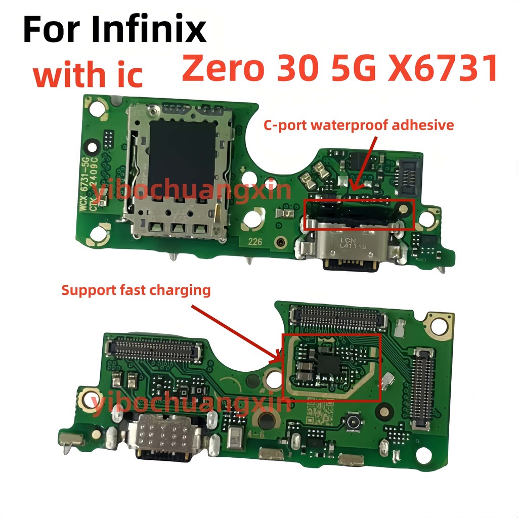 สําหรับ Infinix Zero 30 4G 5G X6731 X6731B Fast Charging พอร์ตยืดหยุ่น ...