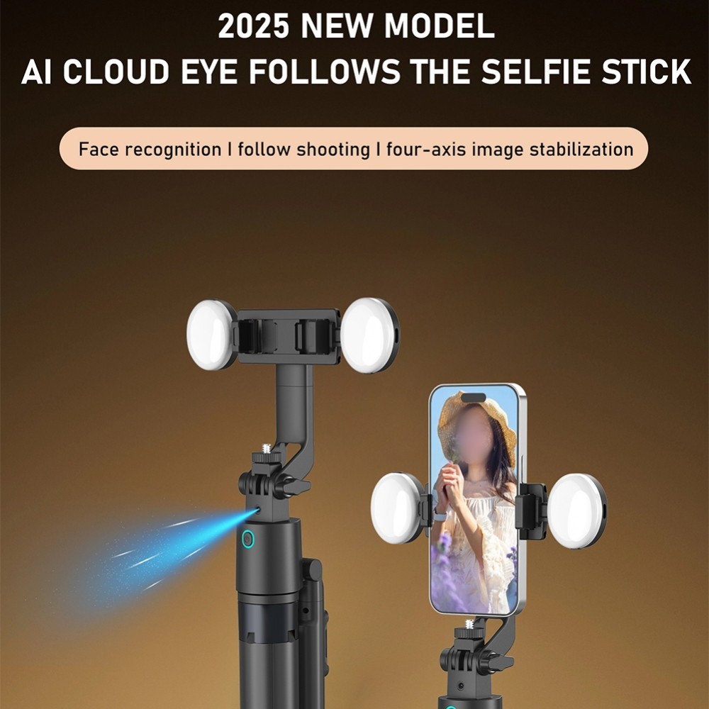【NEW】360 Degree Rotating Tripod with Gesture Recognition for Easy ...