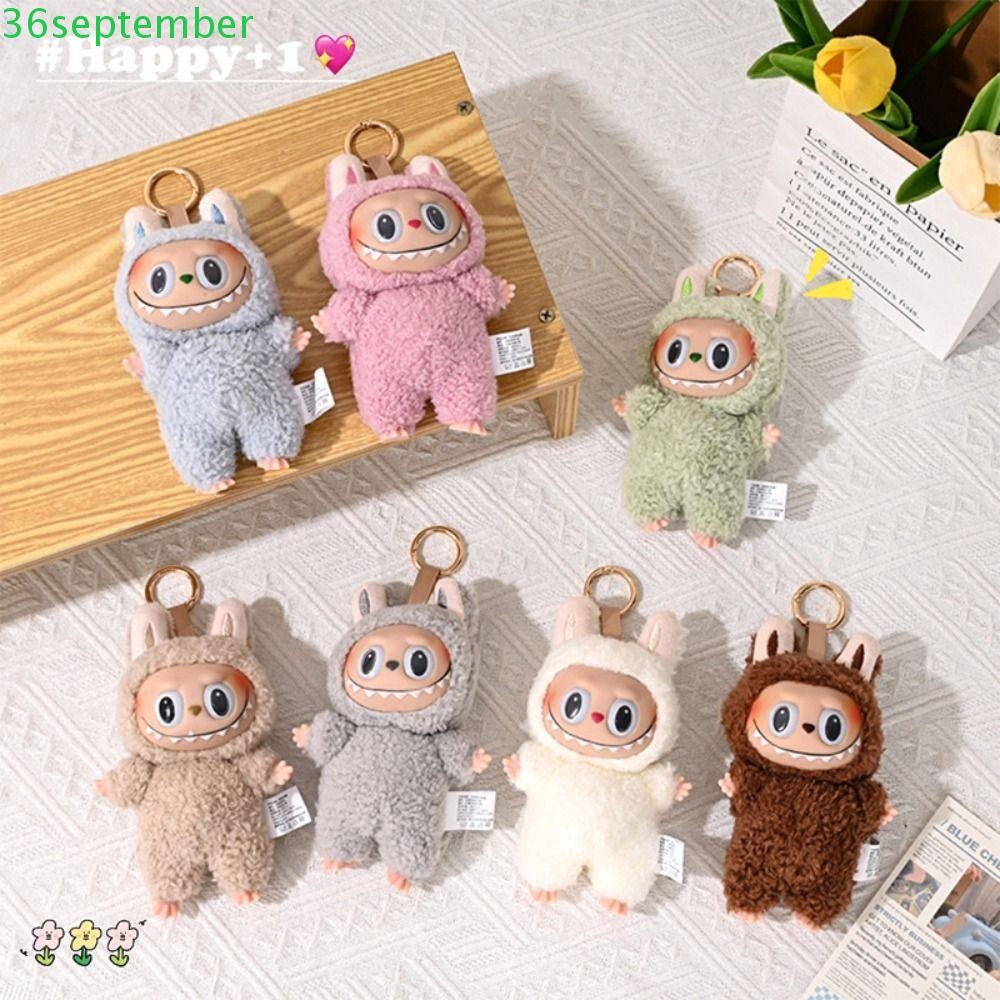SEPEMBER Labbubu รูปจี้, PP Cotton Fluffy Labubu พวงกุญแจ, เด็ก Rag ...
