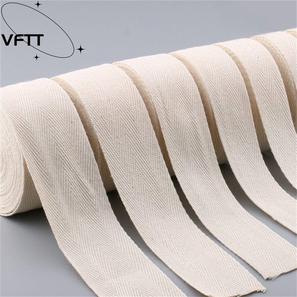 VFTT 50M เย็บ Trims DIY ริบบิ้นตัด 1-5 ซม.กว้าง Webbing ผ้าฝ้าย Bias ...