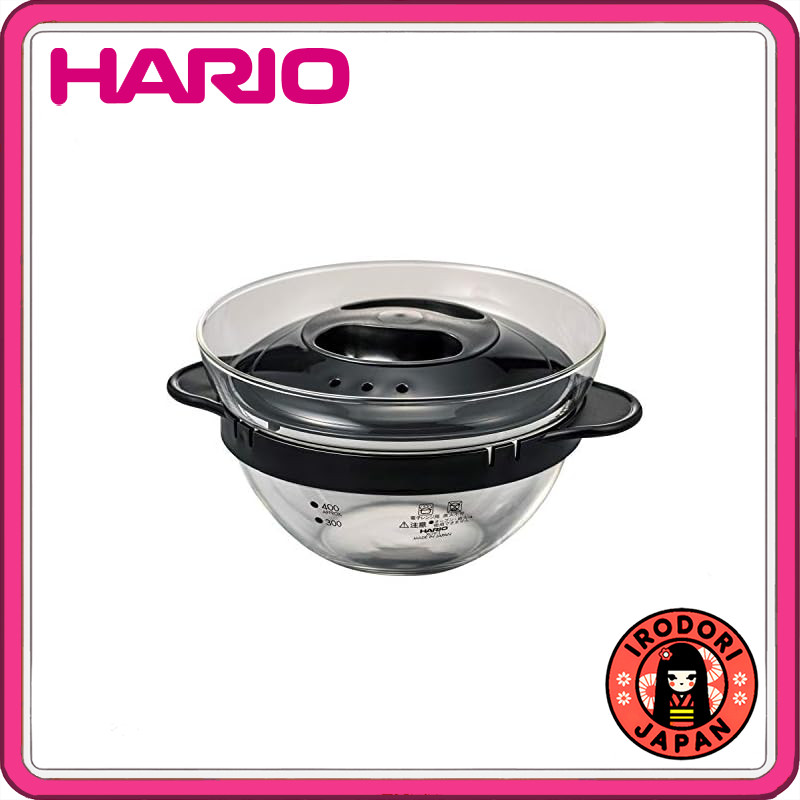 HARIO Glass Microwave Cookware Set - Versatile Stackable Soup and ...